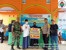 Penyaluran BLT DD bulan Desember...